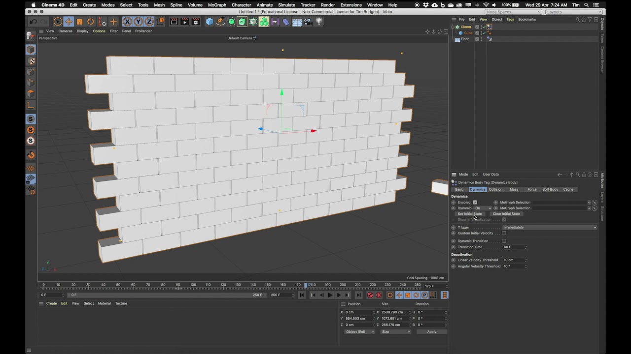 04 Rigid Body Basics Initial State and Cache - YouTube