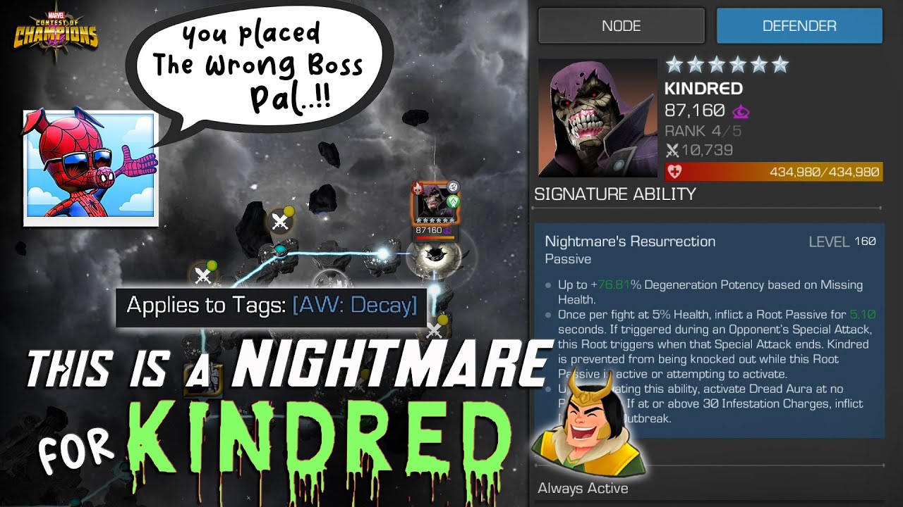 Is KINDRED a THREAT as a BOSS WAR? Nope, He's Zuper EASY | AW Gameplay ...