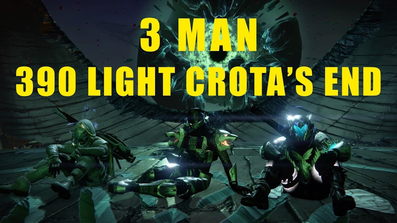 3 Man 390 Light Crota's End Raid (Bridge/Crota Encounters) - YouTube