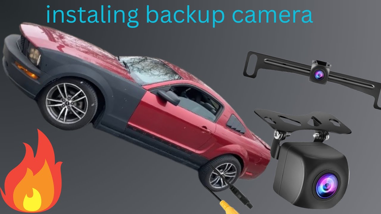 How to install a back up camera in a 2007 mustang - YouTube