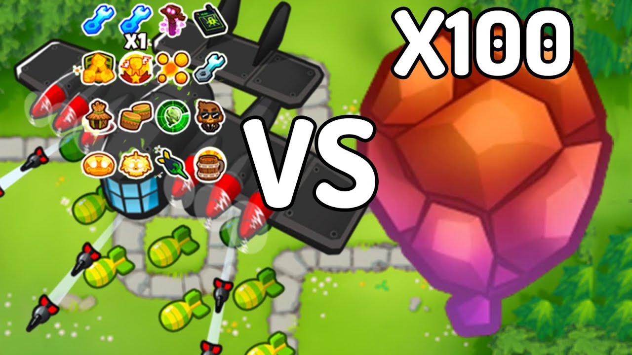 God Boosted ISAB Plane VS. X100 Enchanted Rock Bloons - YouTube