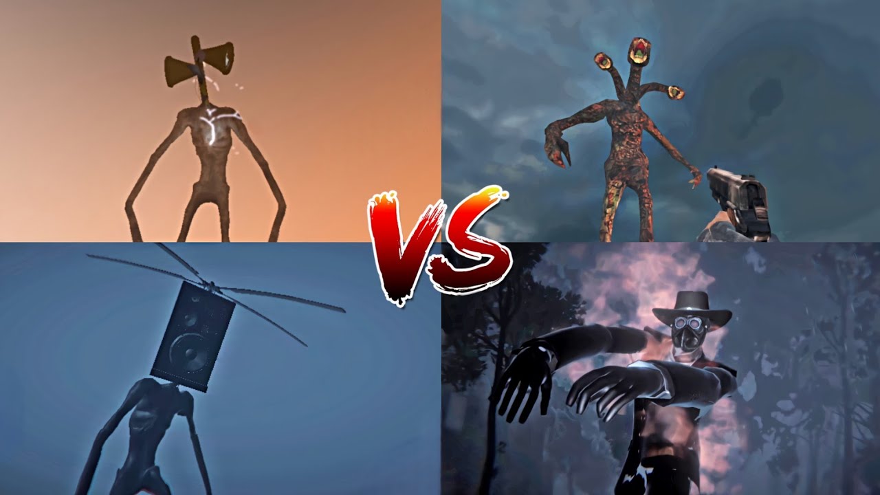 Siren Head vs Pipe Head vs Speaker Head vs Masked Man | Comparation - YouTube
