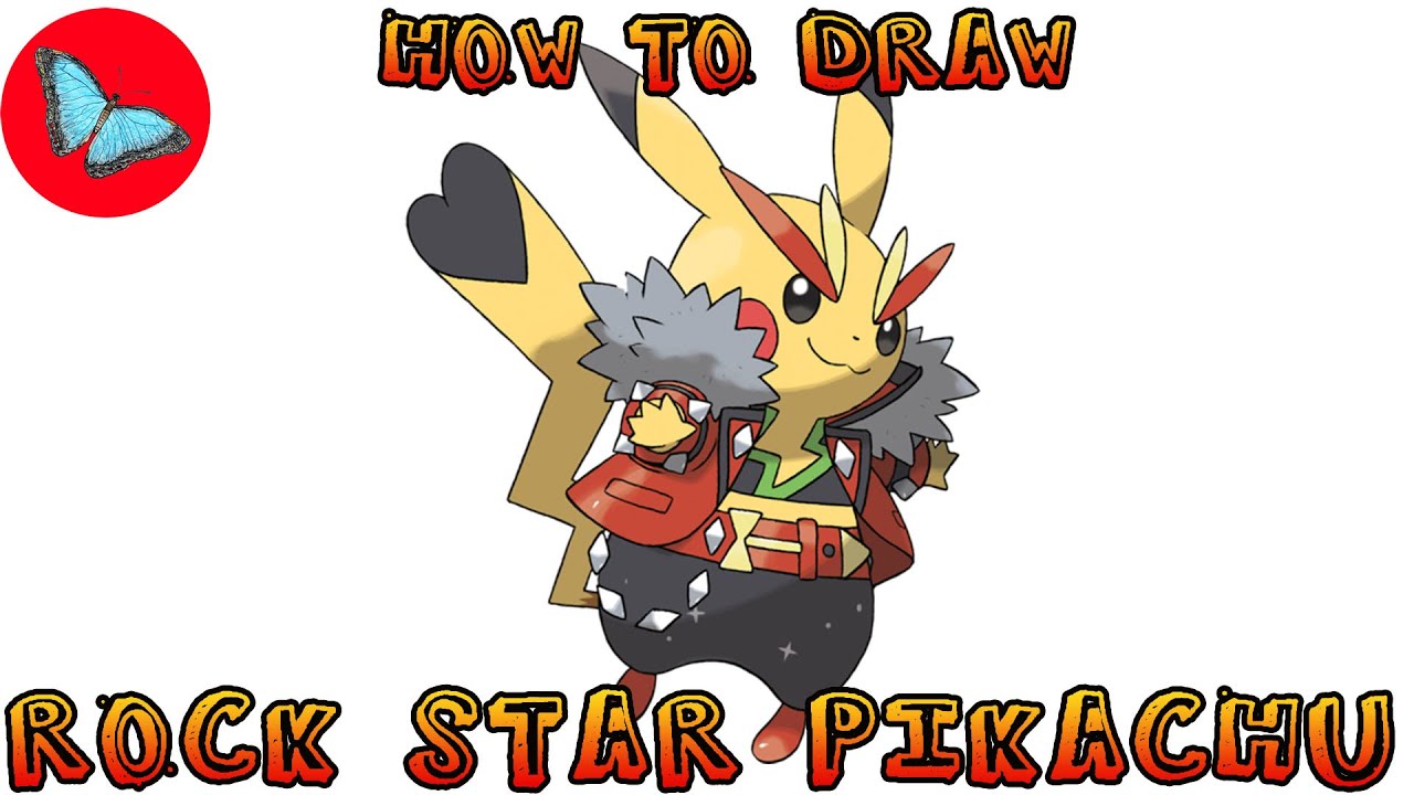How To Draw Pokemon - Rock Star Pikachu | Drawing Animals - YouTube