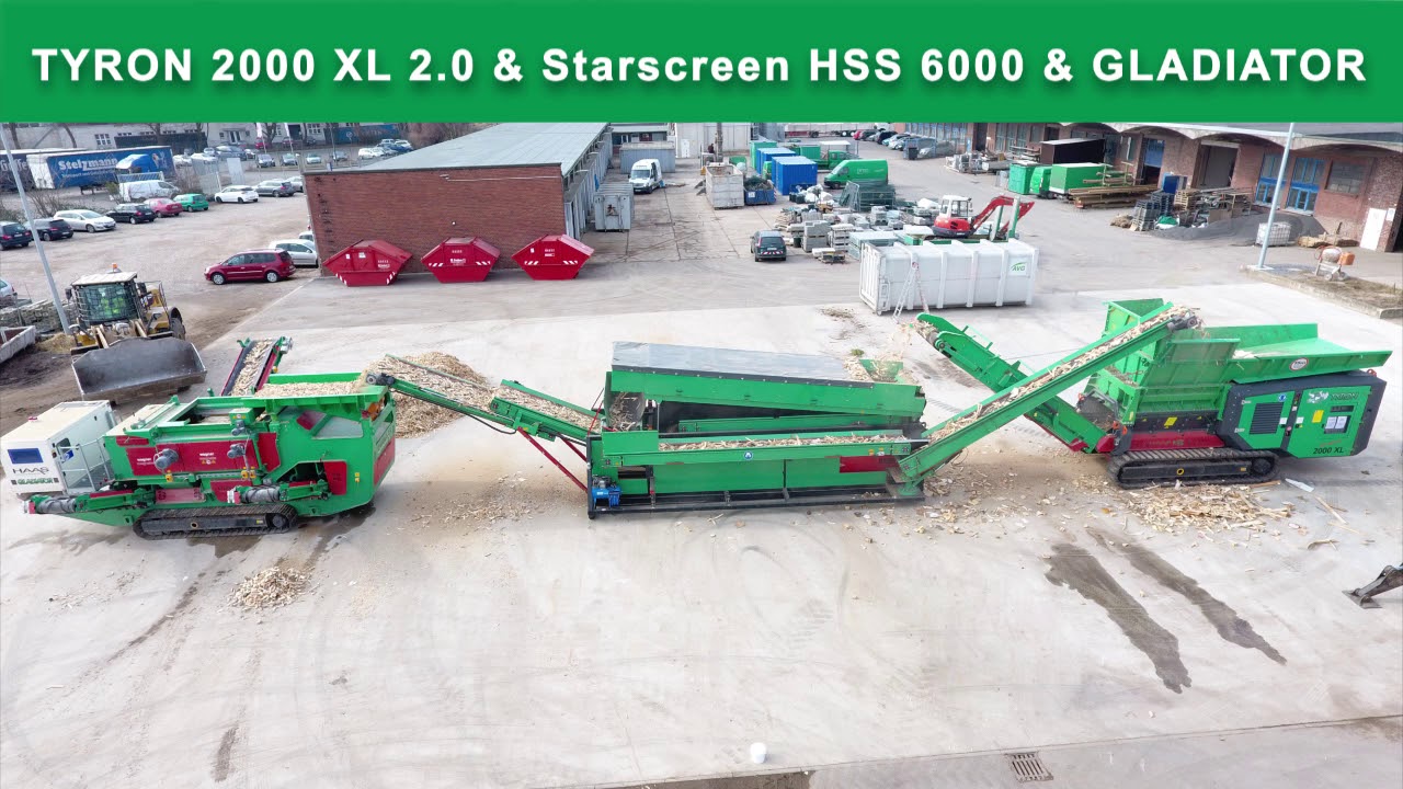 Shredding & Screening | HAAS TYRON 2000 XL 2.0 - Starscreen HSS 6000 ...