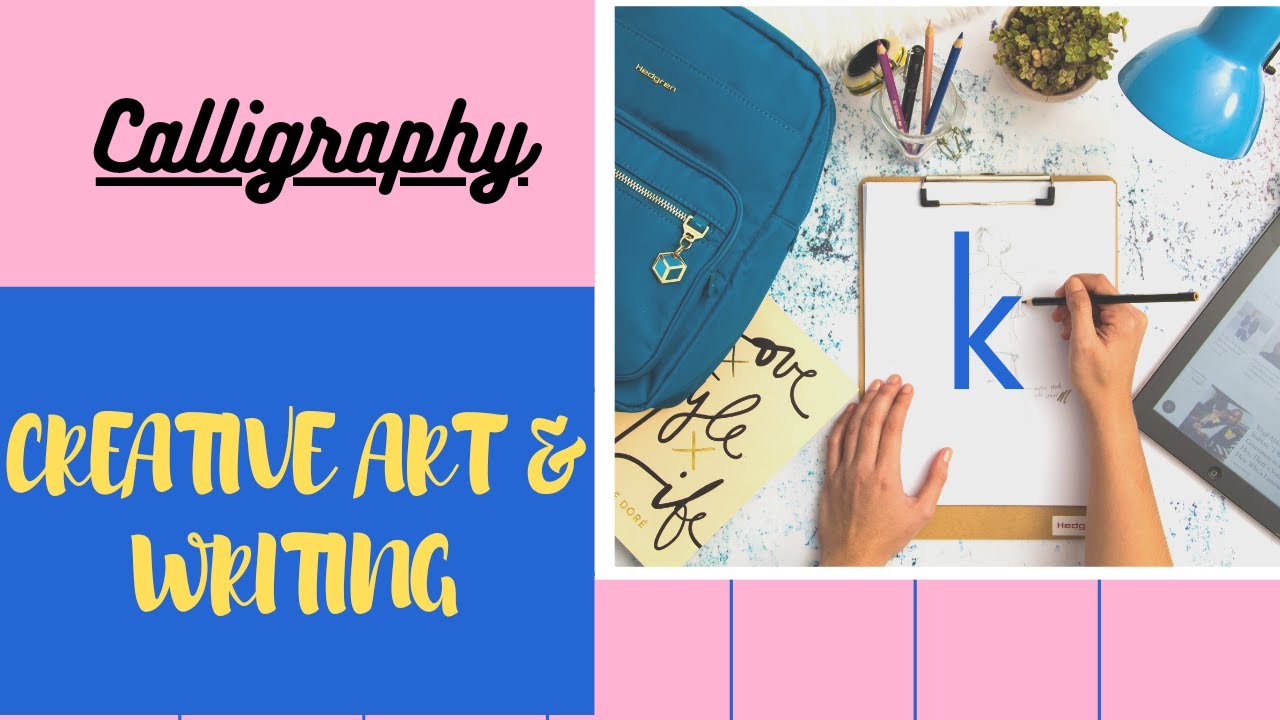 How to write small "k". Calligraphy with normal gel pen. Calligraphy ...