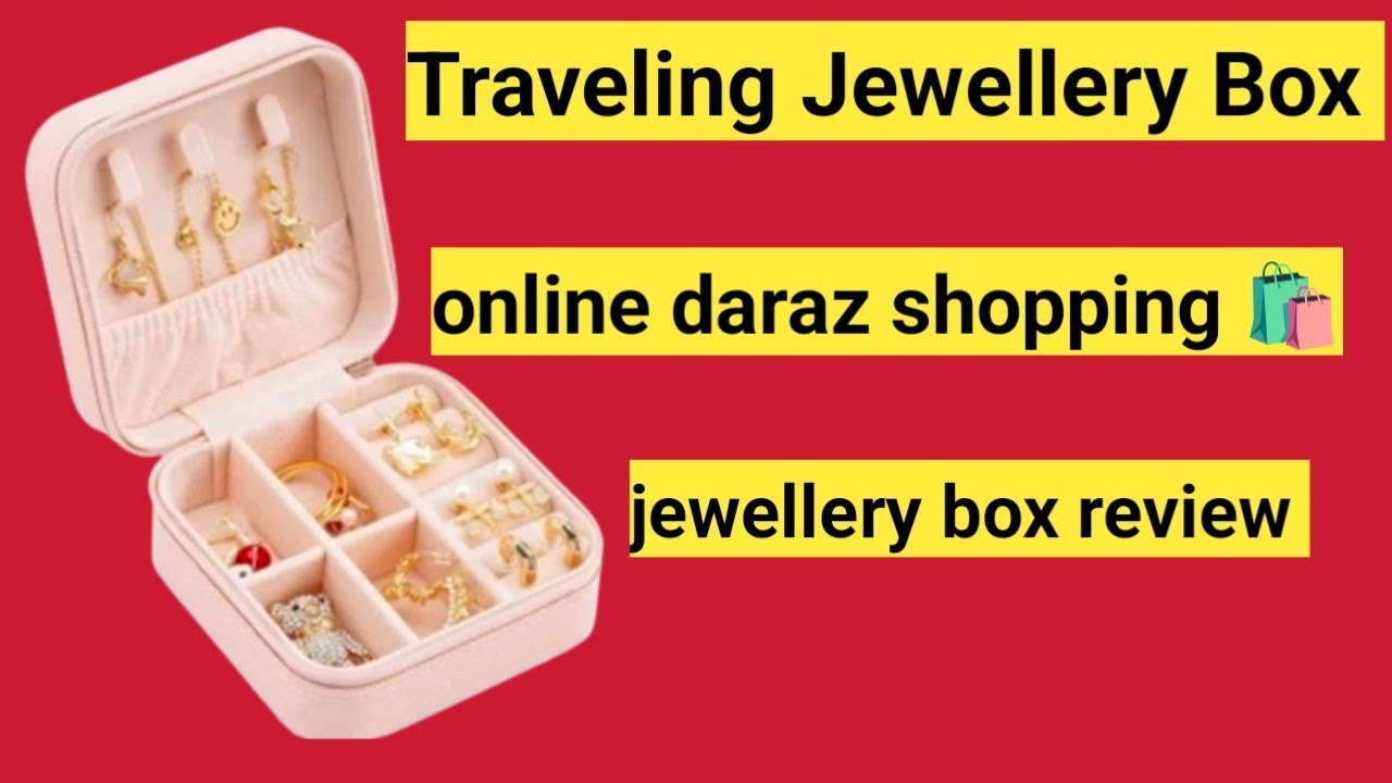 Traveling Jewellery Box | Online daraz shopping | jewellery box review ...