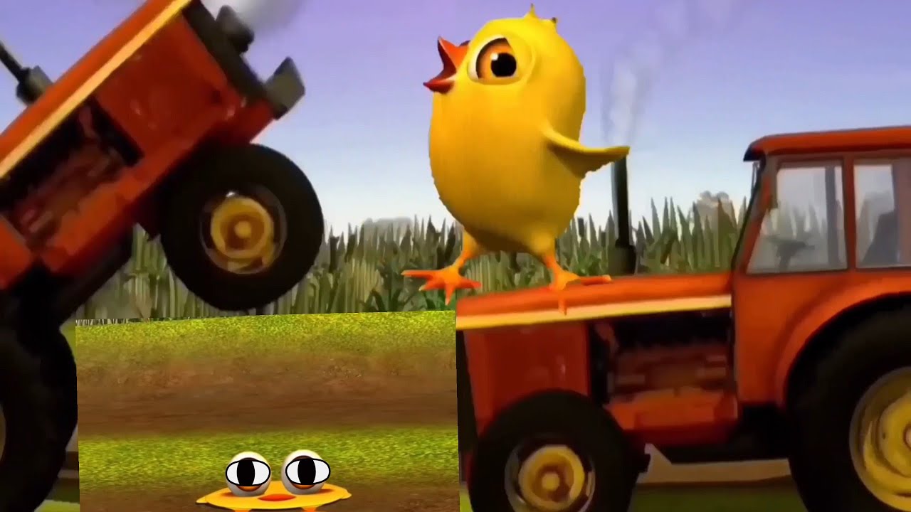 El Tractor Versus El Pollito Pio en La Granja con Diferentes Efectos ...