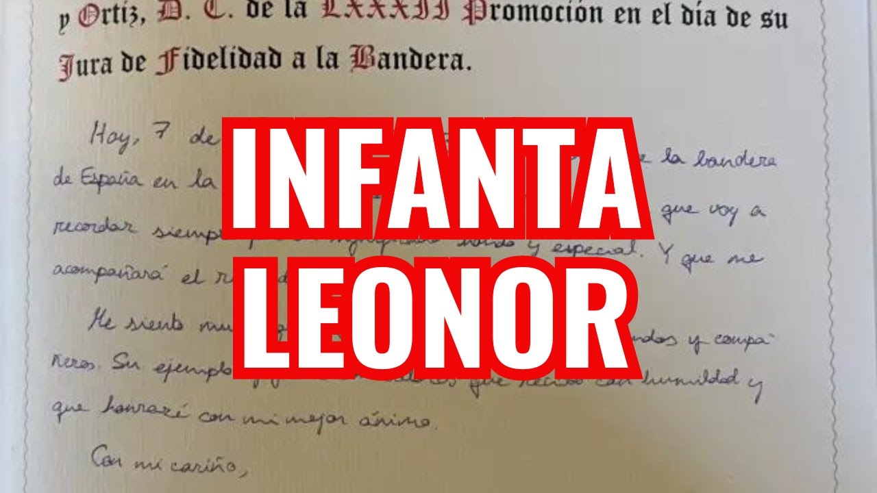 ANALIZO LA LETRA DE LA INFANTA LEONOR COMO PERITO GRAFÓLOGO Y ENCUENTRO ...