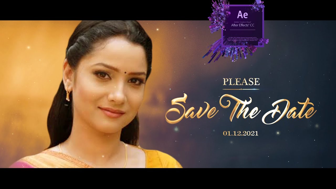 After Effects Wedding Invitation Golden Save The Date Project after-effects-wedding-invitation-golden-save-the-date-project