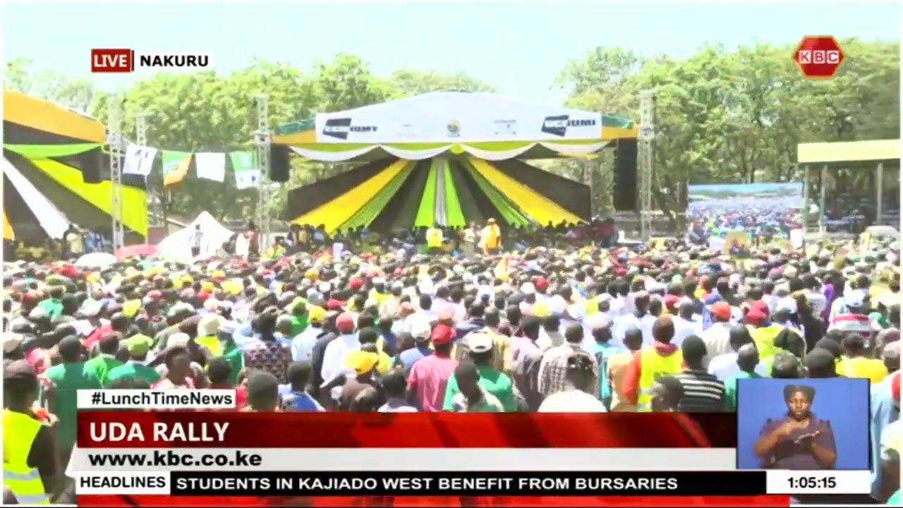 Live: UDA rally in Nakuru - YouTube