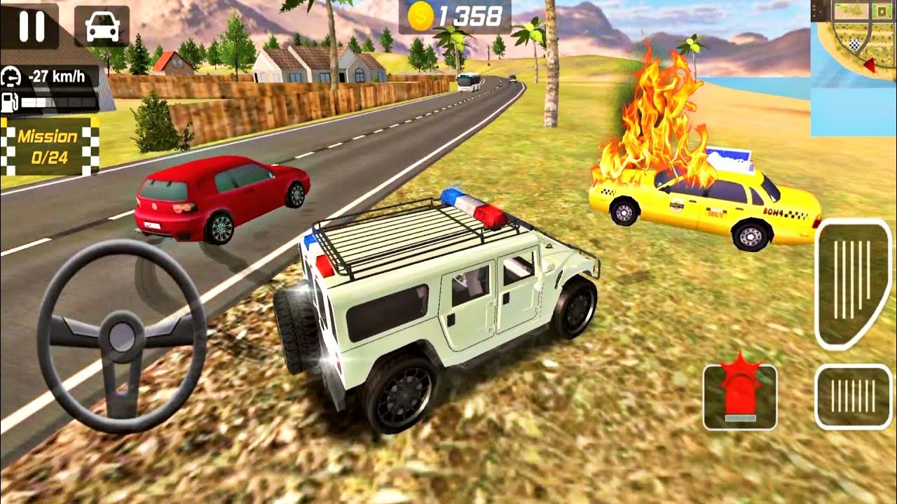 Amrican Crazy Police Car Driving Simulator | Car Crash | Android ...