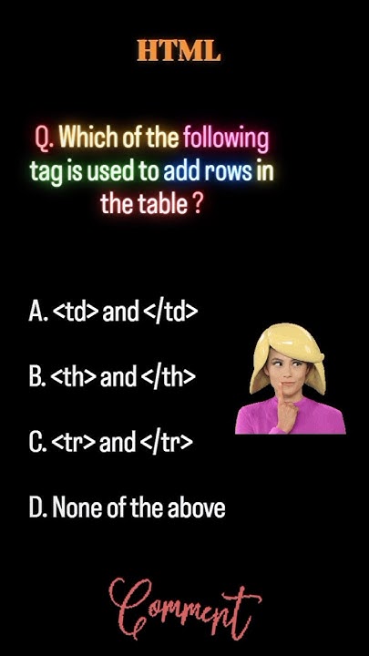 Comment your answer ️ #webdevelopment #lovecoders #programminglanguage #htmlcoding - YouTube