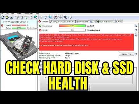 How to check hard disk health of SSD and HDD/how to check hard disk ...