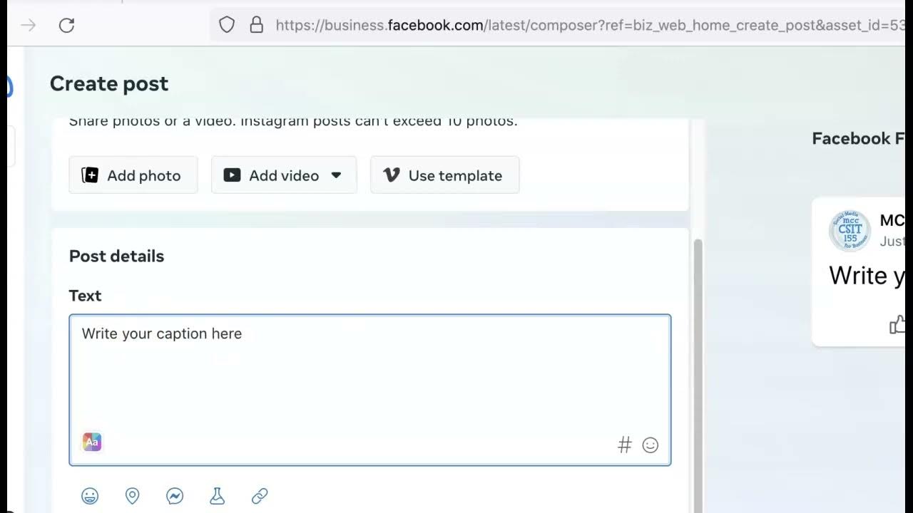 How & where to create & schedule your FB post - YouTube