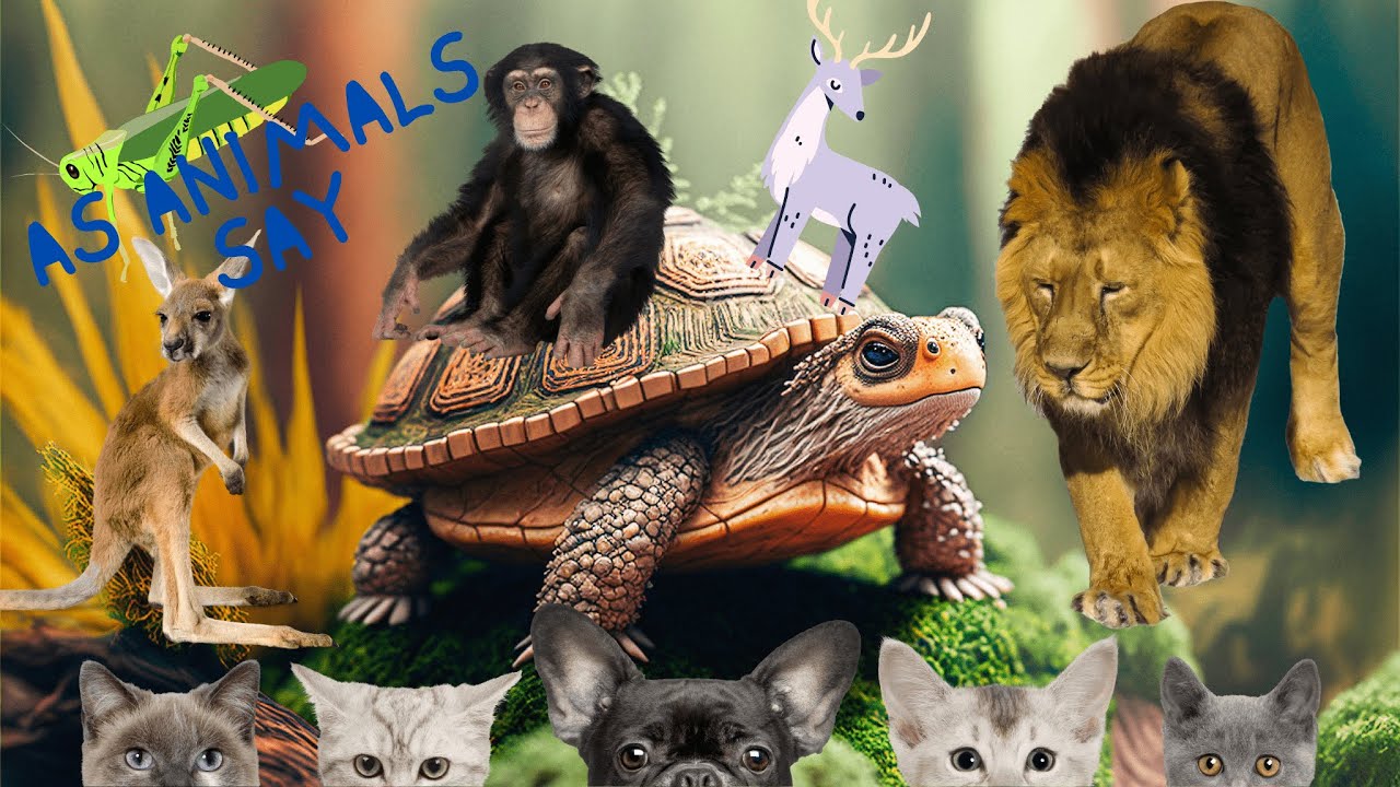 Cute Little Animals: Owl, Guinea Pig, Elephant, Deer, Dragonfly, Gibbon ...