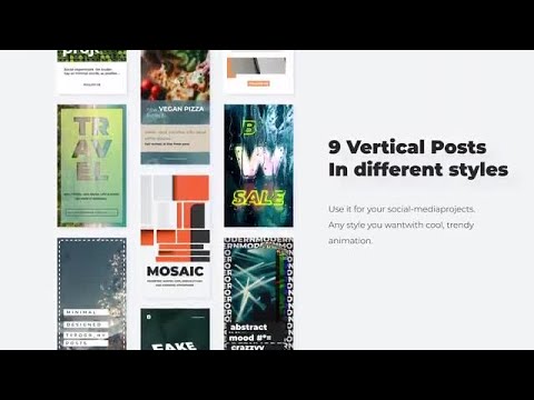 Vertical Posts Pack#4 After Effects Templates - YouTube