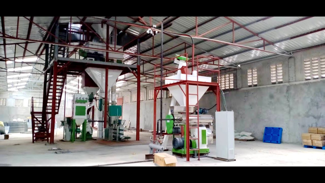 3-4T/H Feed Mill Plant Project in Tanzania (Installation Site) - YouTube