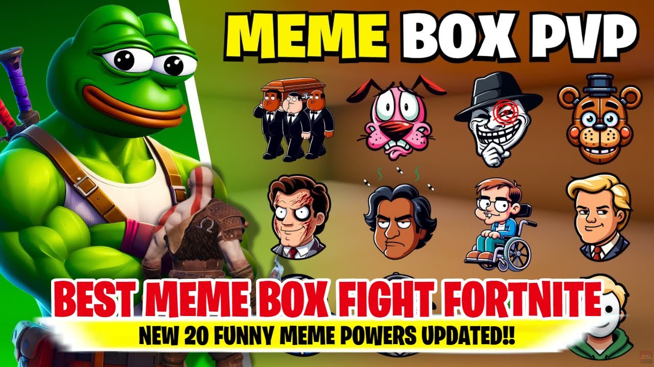 MEME Box Fight Fortnite (Best Funny Box Fight with MEME powers)! - YouTube