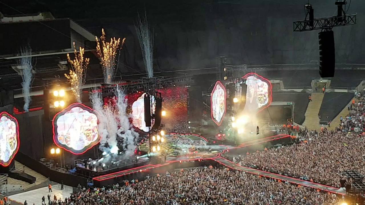Coldplay open live at Wembley Stadium 19th June 2016 - YouTube