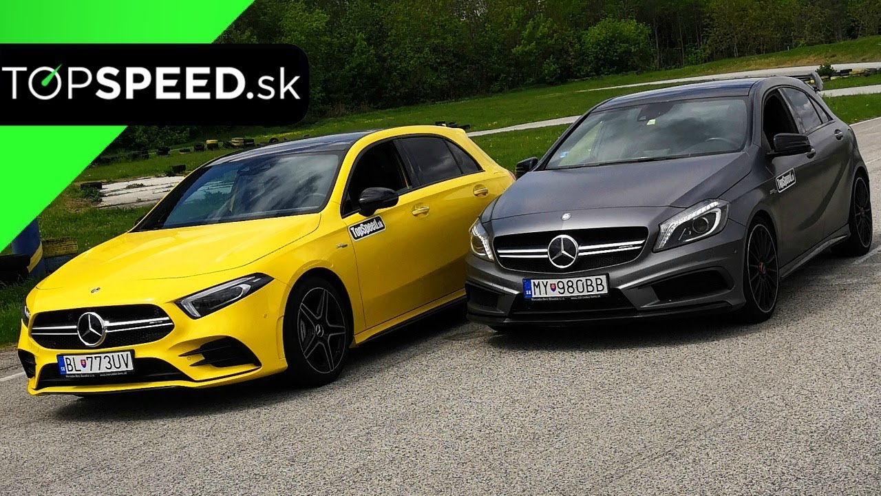 Mercedes AMG A35 vs A45 AMG - Maroš ČABÁK vs Ivan JAKEŠ TOPSPEED.sk ...
