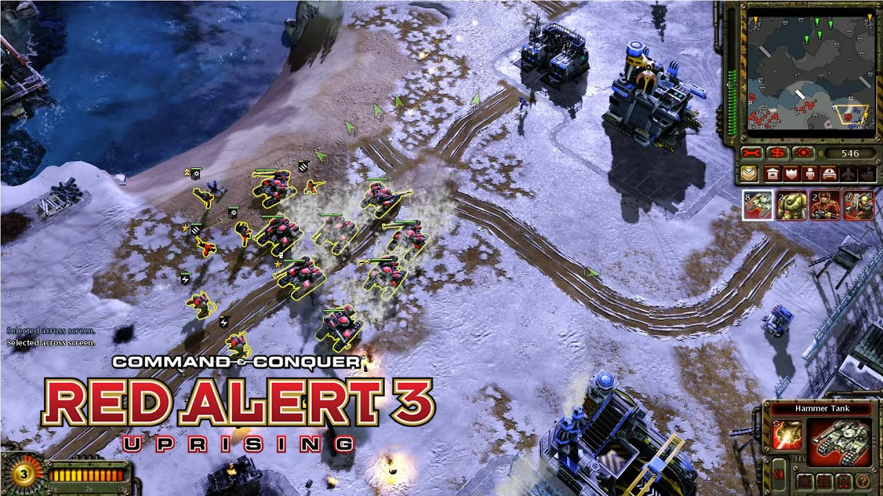 Red Alert 3 Uprising Soviet Mission 2 (Hard) - Aggressive Play - YouTube