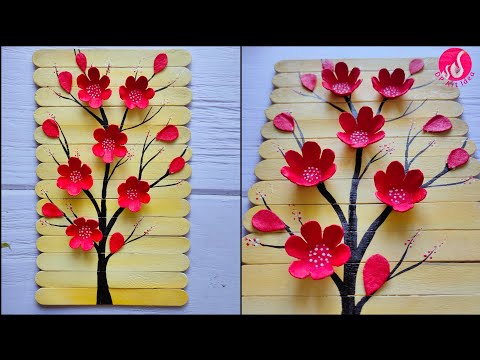 Unique DIY Wall Hanging || Egg Carton Craft Idea || Wall Decor Craft || Ice Cream Stick Craft Idea