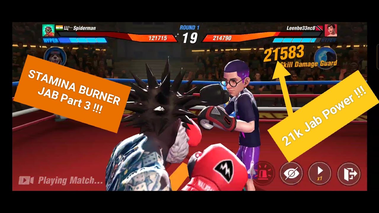 BOXING STAR | Titus League Fights with Jabs | No Energy Bar Challenge ...