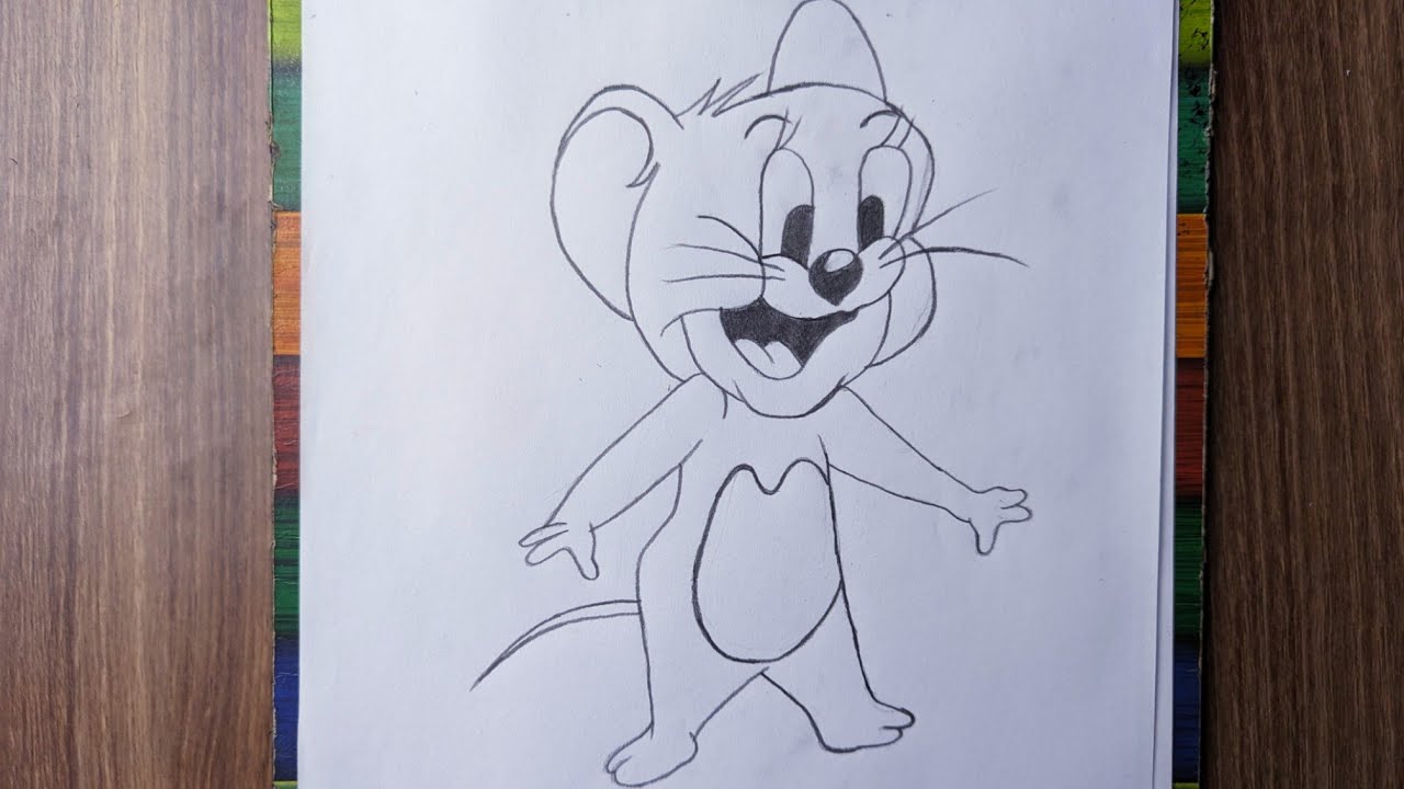 How to draw Jerry step by step | Tom and Jerry - YouTube