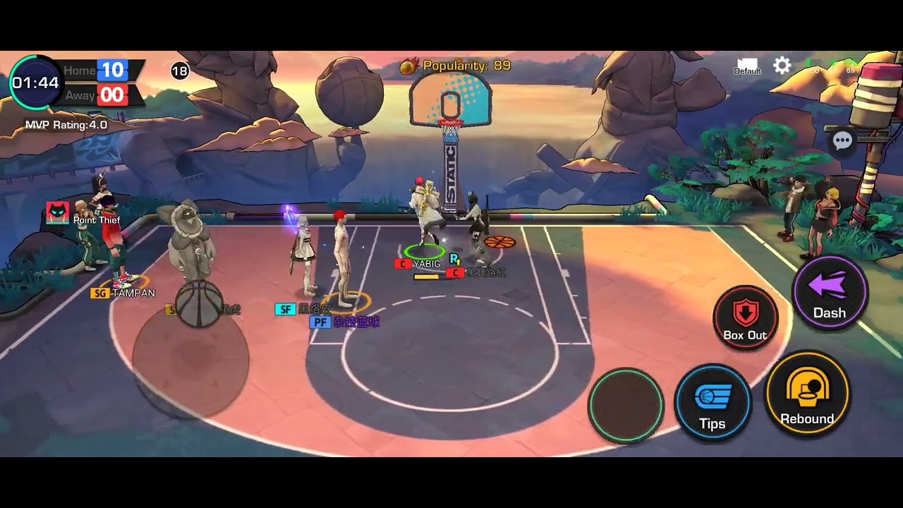 Selena (C) gameplay with Ranked 1 sakura (PF) and Ranked 7 Maple (SG) # ...