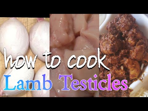 How to cook lamb|goat|cow Testicles - YouTube