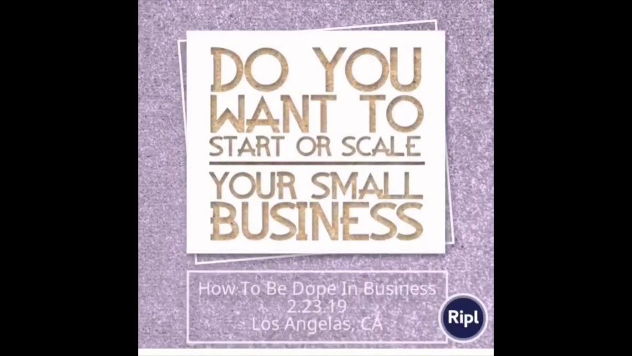 How to be dope in business - YouTube