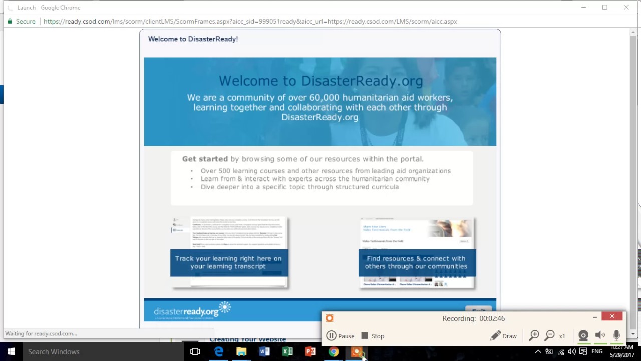 Introduction to disasterready elearning platform- Welcome to ...