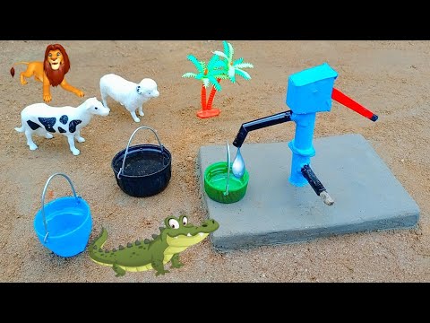 How to make hand pump tractor science project farming #12 - YouTube