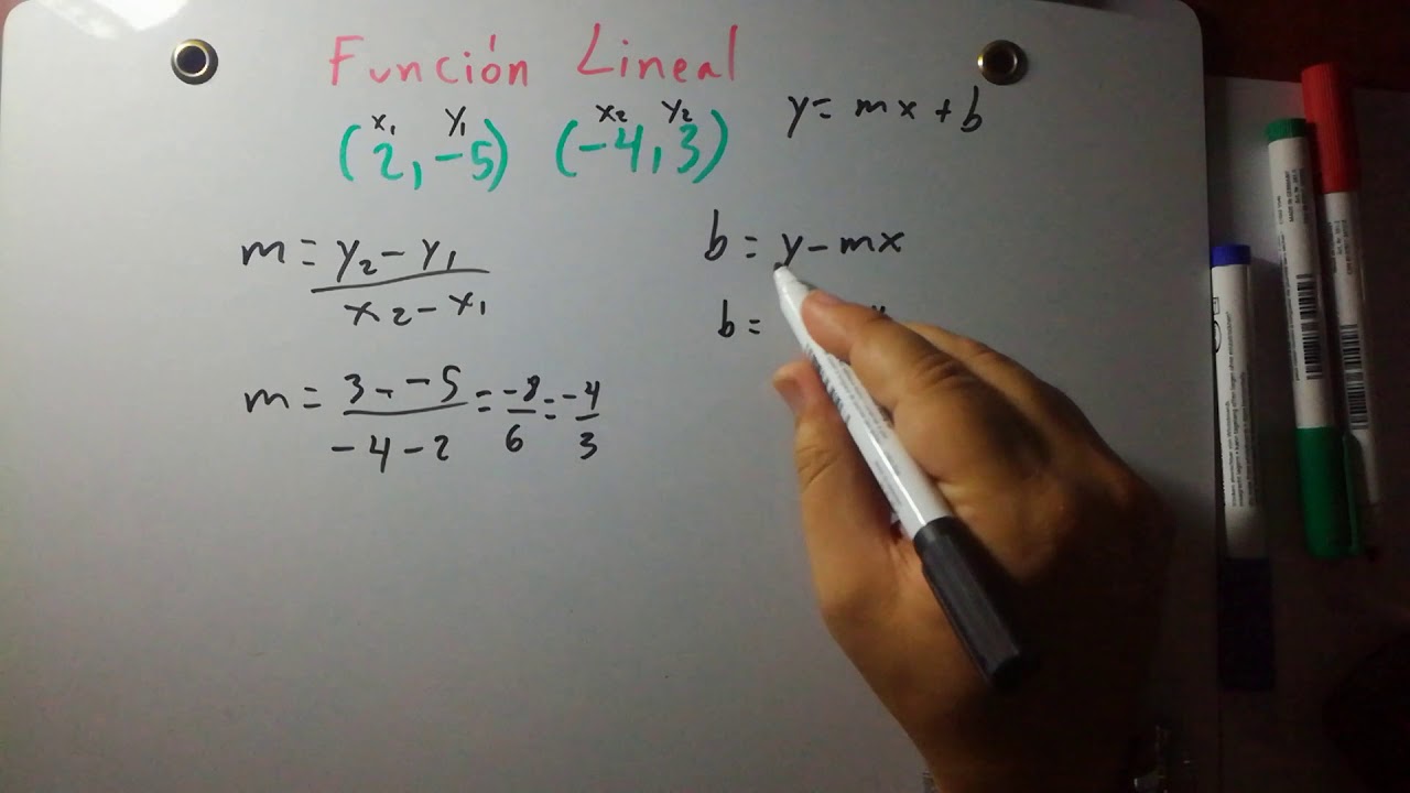 Función lineal 5 Cálculo del Criterio - YouTube