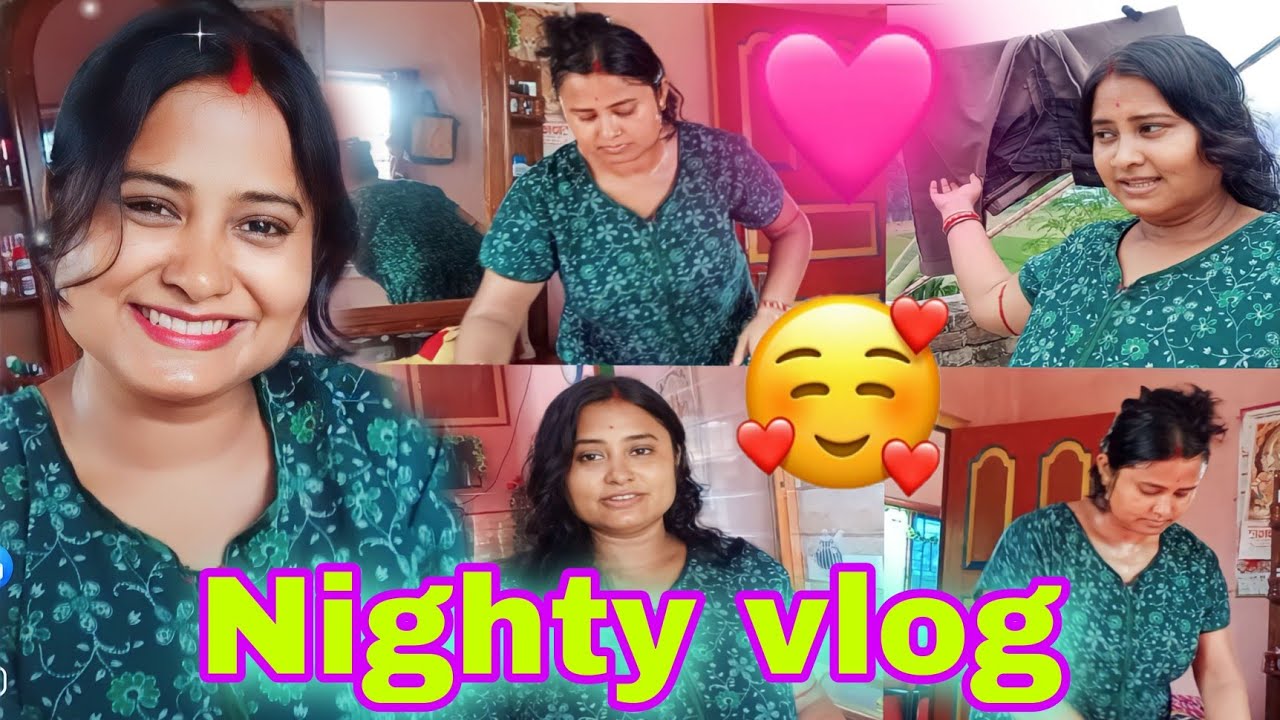 Village Housewife Nighty blog#Nighty vlog of middle class housewife#Indian middle class nighty ...