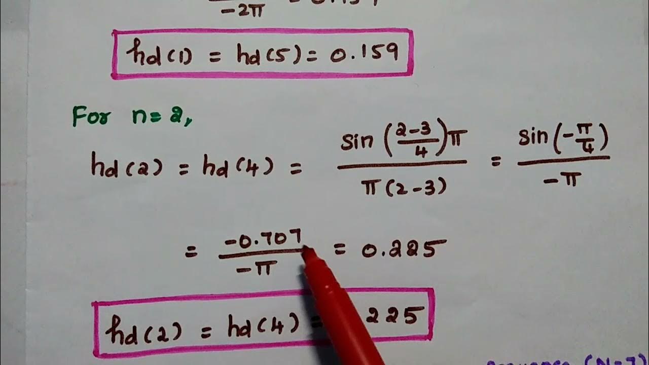 Hamming Window - Design of FIR Filter - Problem solved - DTSP - DSP ...