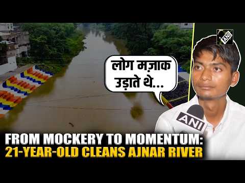Rajgarh: 21-year-old student takes on Ajnar River cleanup, turns solo mission into community effort