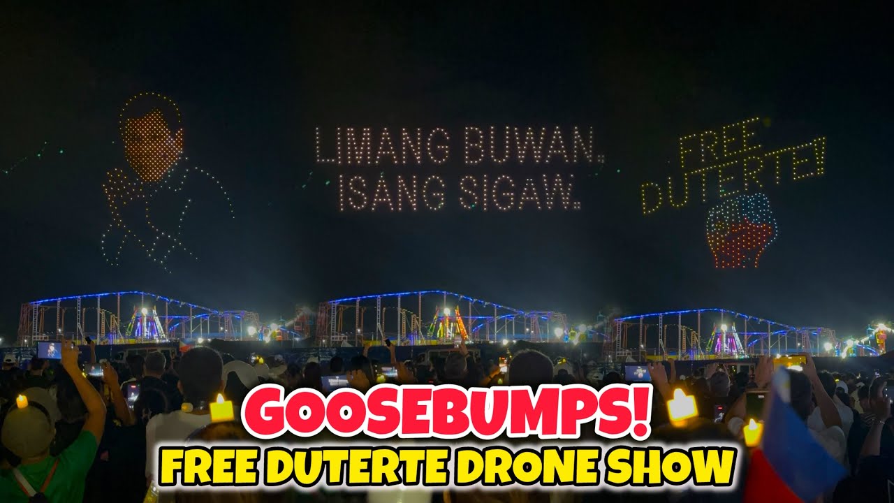 LIMANG BUWAN, ISANG SIGAW. FREE DUTERTE! DRONE SHOW - YouTube