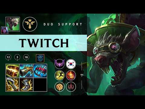 Twitch Support vs Lulu - KR Master Patch 26.06