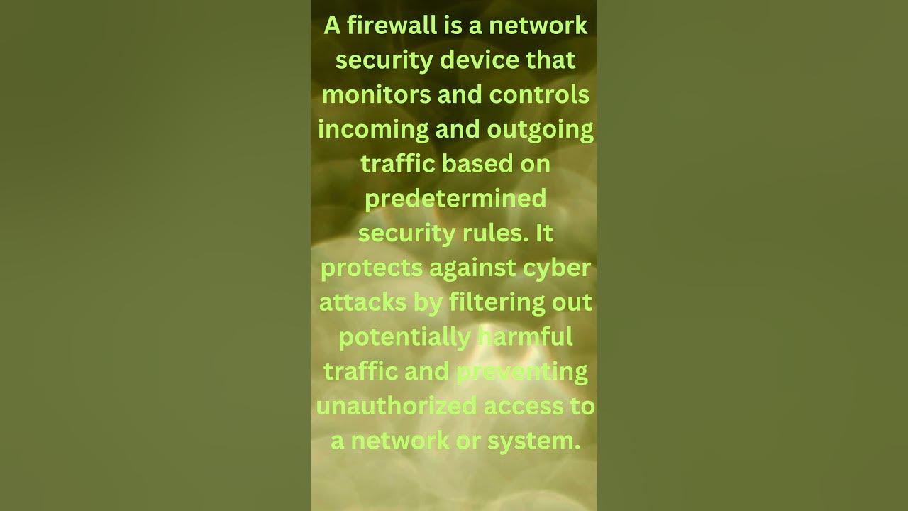 Firewall Functionality #python#pycoders #quiz - YouTube