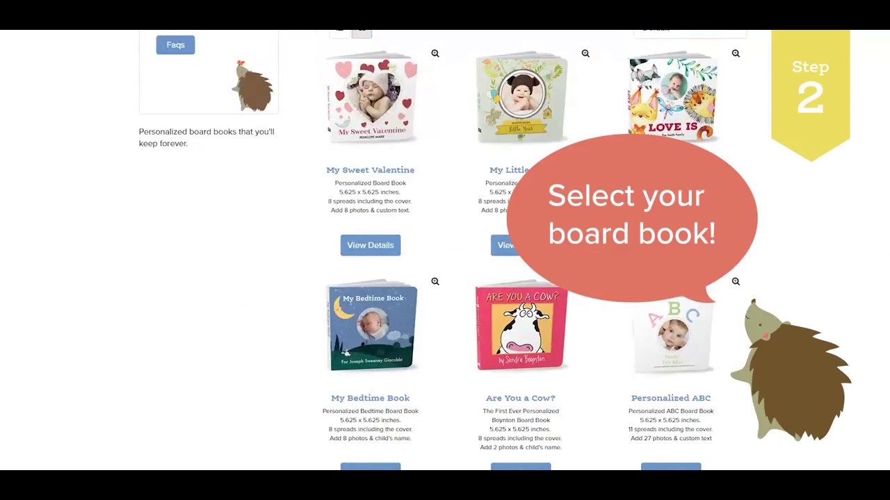 Step 2: Select a Board Book | How To Create a Board Book | Pint Size ...