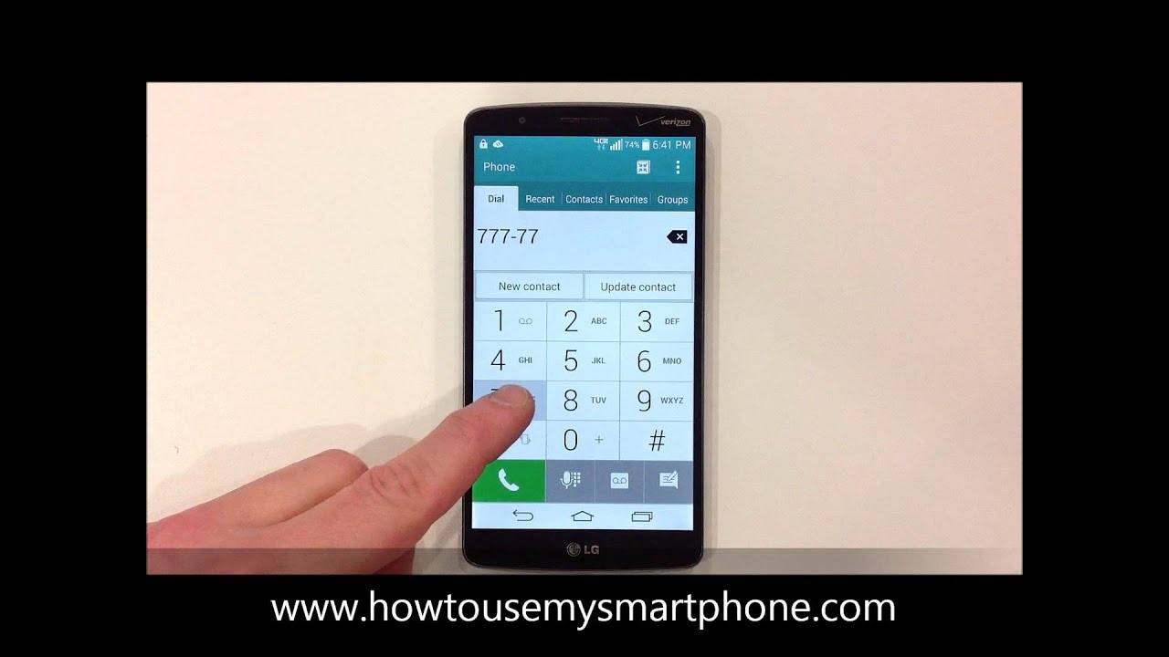 How to Make a Phone Call - LG G3 - YouTube