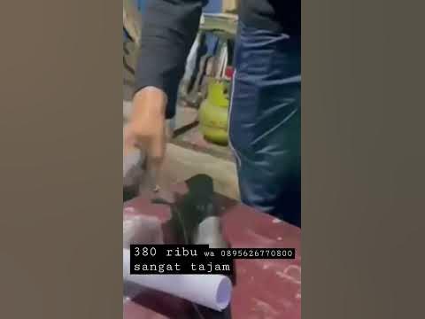 380 ribu #pisautertajam #indonesia #golok #knives #golokcacahtulangsapi #customerreview # ...