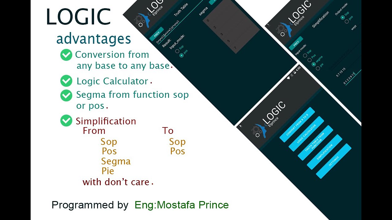 Logic App base Conversion Calculator Truth Table Simplification logic-app-base-conversion-calculator-truth-table-simplification