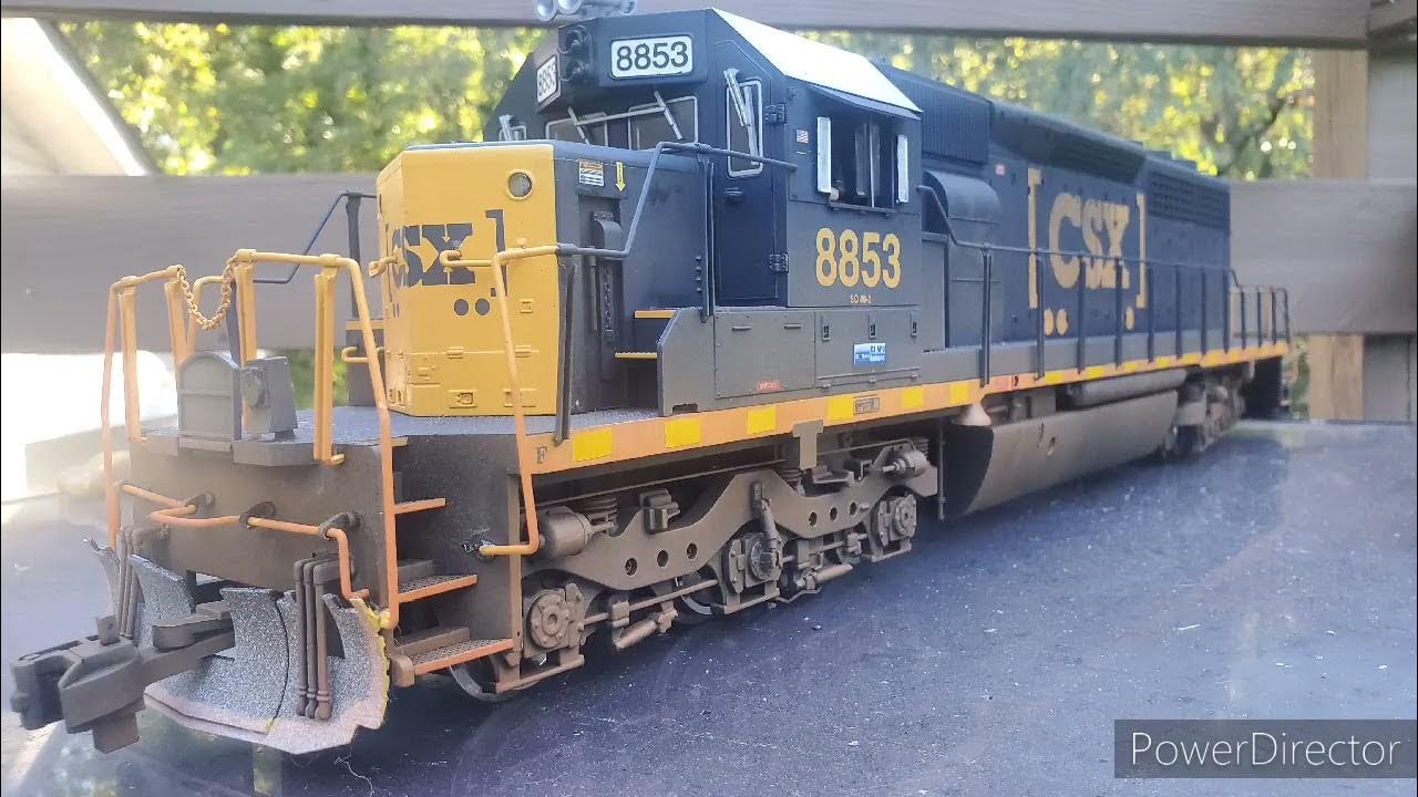 Start To Finish Custom G Scale USA TRAINS SD40-2. - YouTube