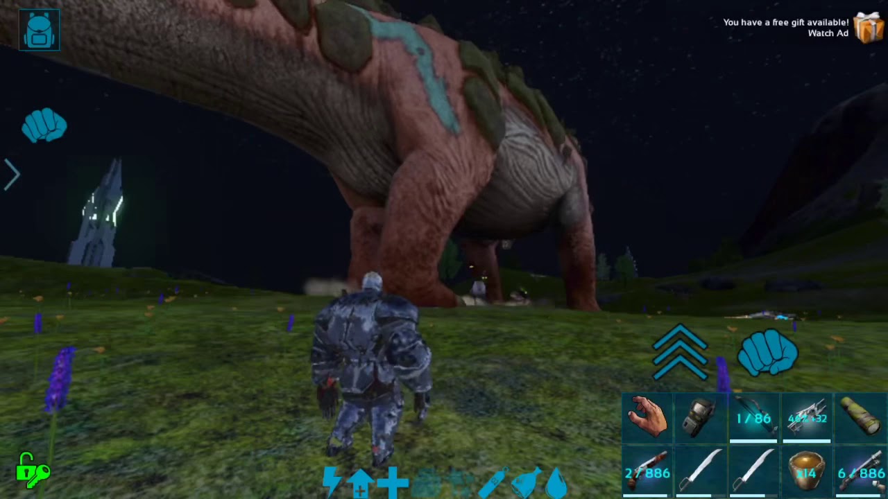 ARK MOBİLE TİTAN VS ALL 1K LVL CREATURES - YouTube