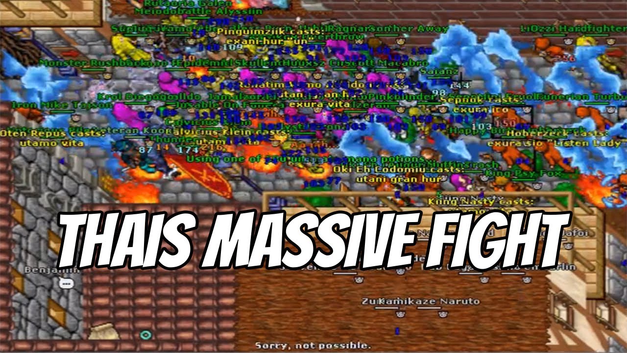 Tibia - Funera War - Retro Hardcore Pvp - THAIS MASSIVE FIGHT - 27/05 ...