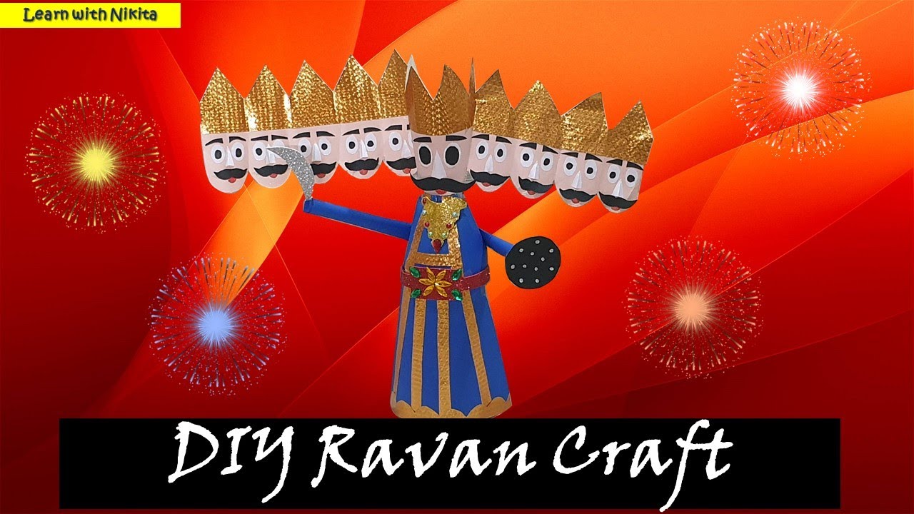 DIY Ravan Craft || Dussehra || Learn with Nikita|| Art and Craft ...