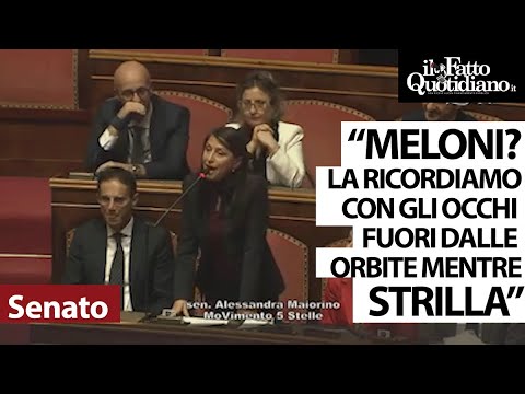 Maiorino (M5s) attacca Meloni: "Ce la ricordiamo con gli occhi fuori ...