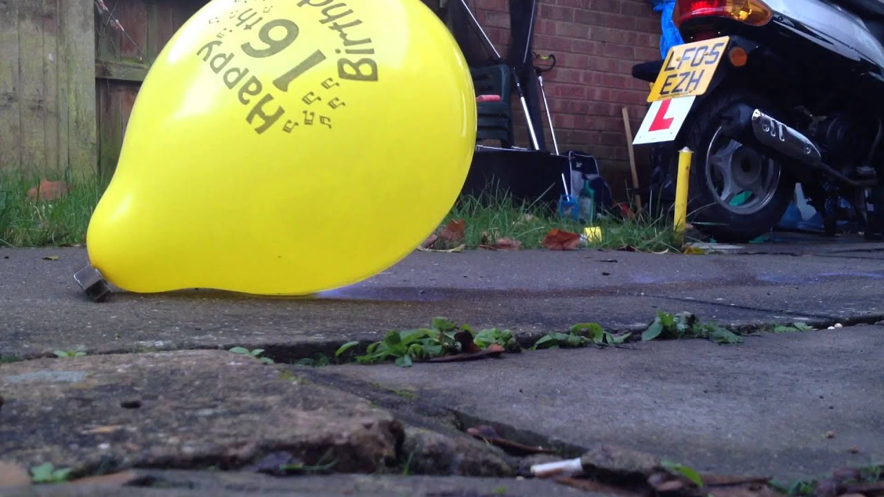 Boredom + Balloon + Lighter Fluid = FUN! - YouTube